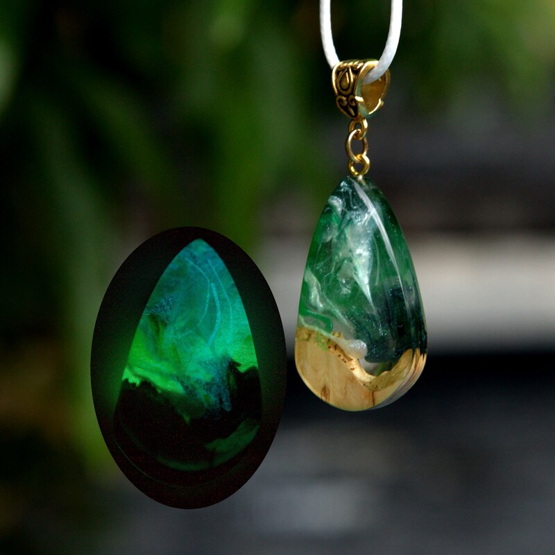 Resin Pendant - Etsy