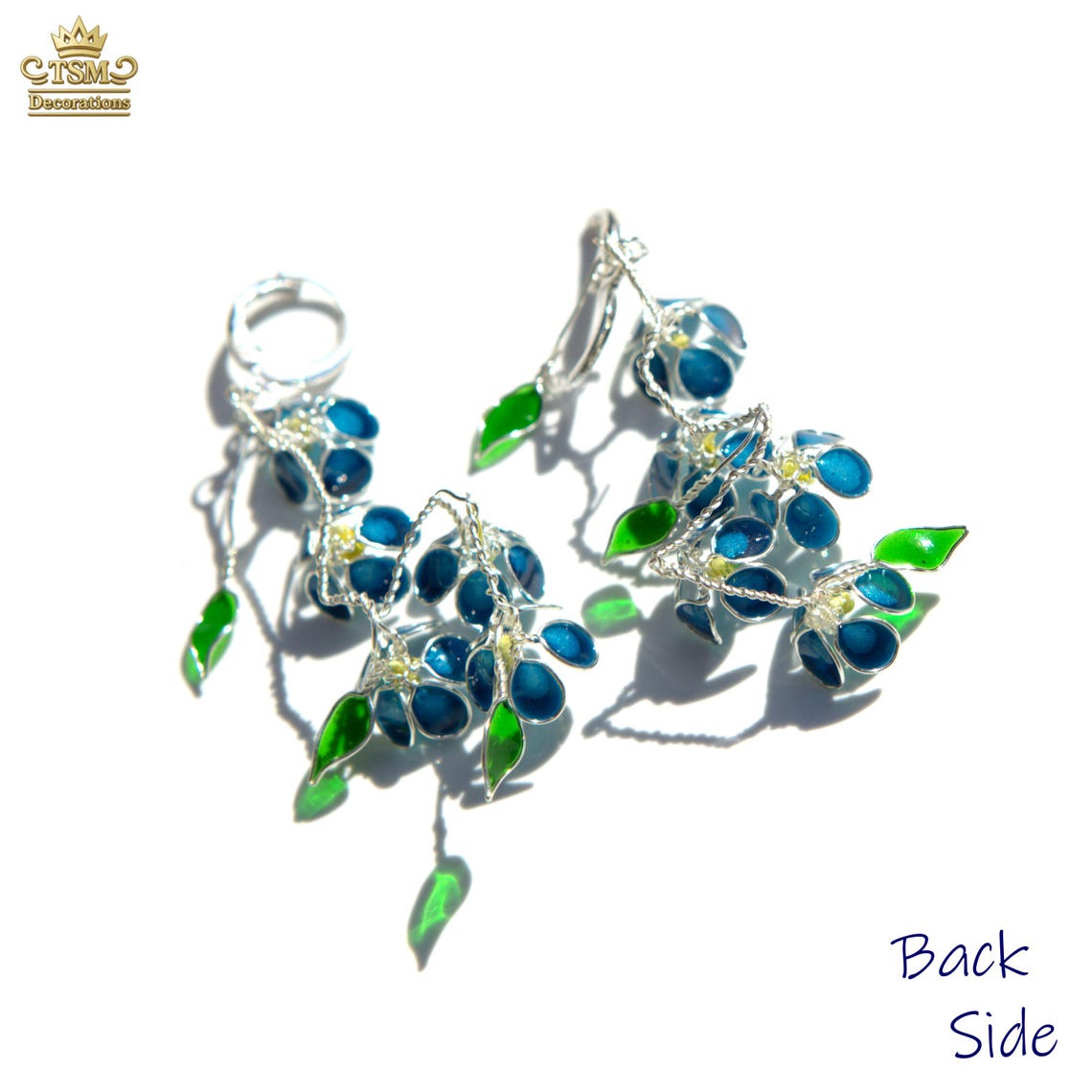 Forget Me Not Flower Earrings: Wire & Resin Floral Jewelry - Etsy