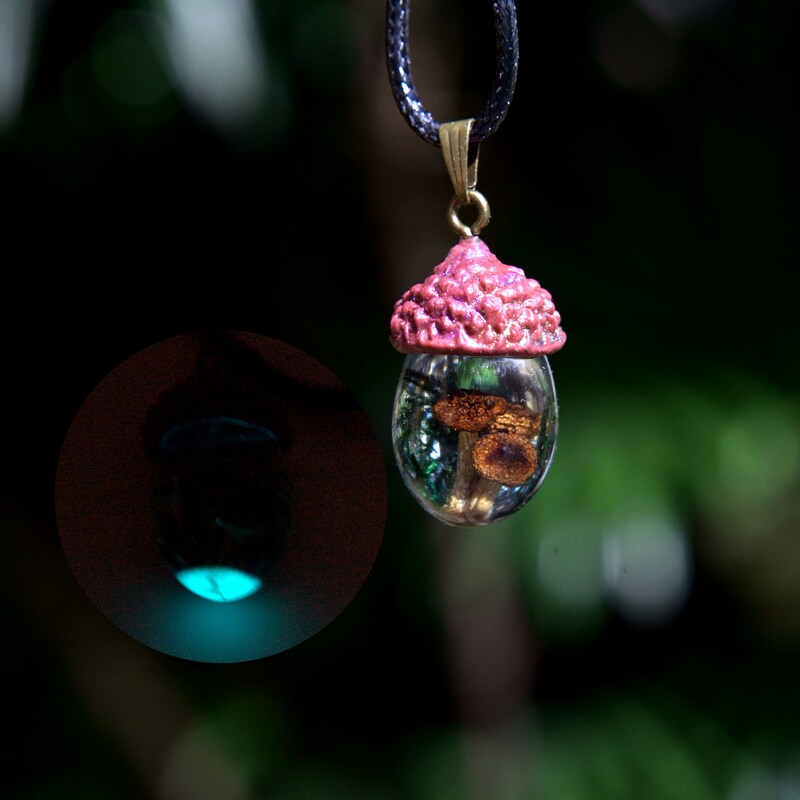 Resin Acorn Necklace - Etsy