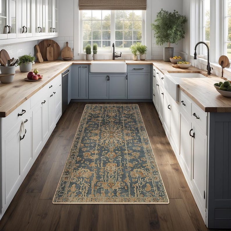 Non-slip Kitchen Rug, Runner Rug, Laundry Mat, Hallway, Entryway, Low ...