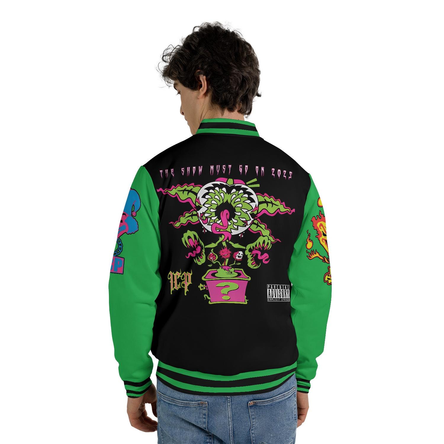 Custom Insane Clown Posse Baseball Jacket | Riddle Box ICP 90s Album ...