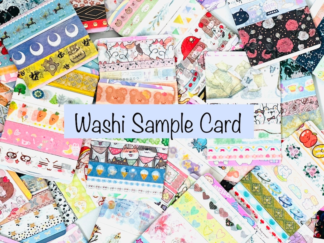 Washi Tape Sample Card - Etsy