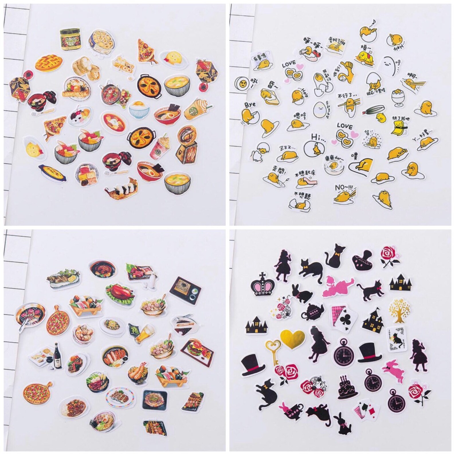 Set of 14 Packs Kawaii Sticker Flake Bundle - Etsy