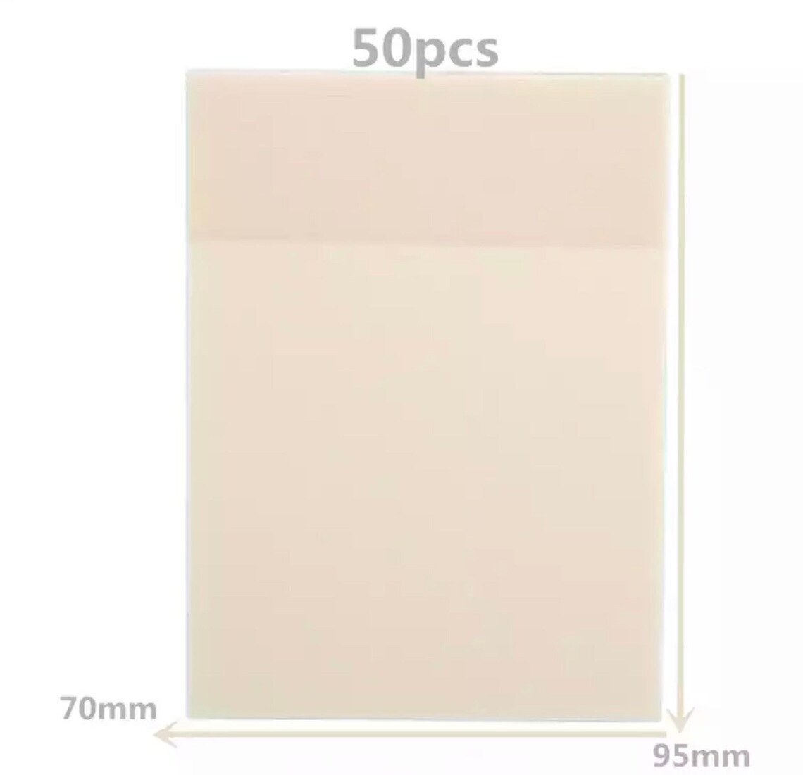 Transparent Sticky Notes 50 Sheets | Etsy