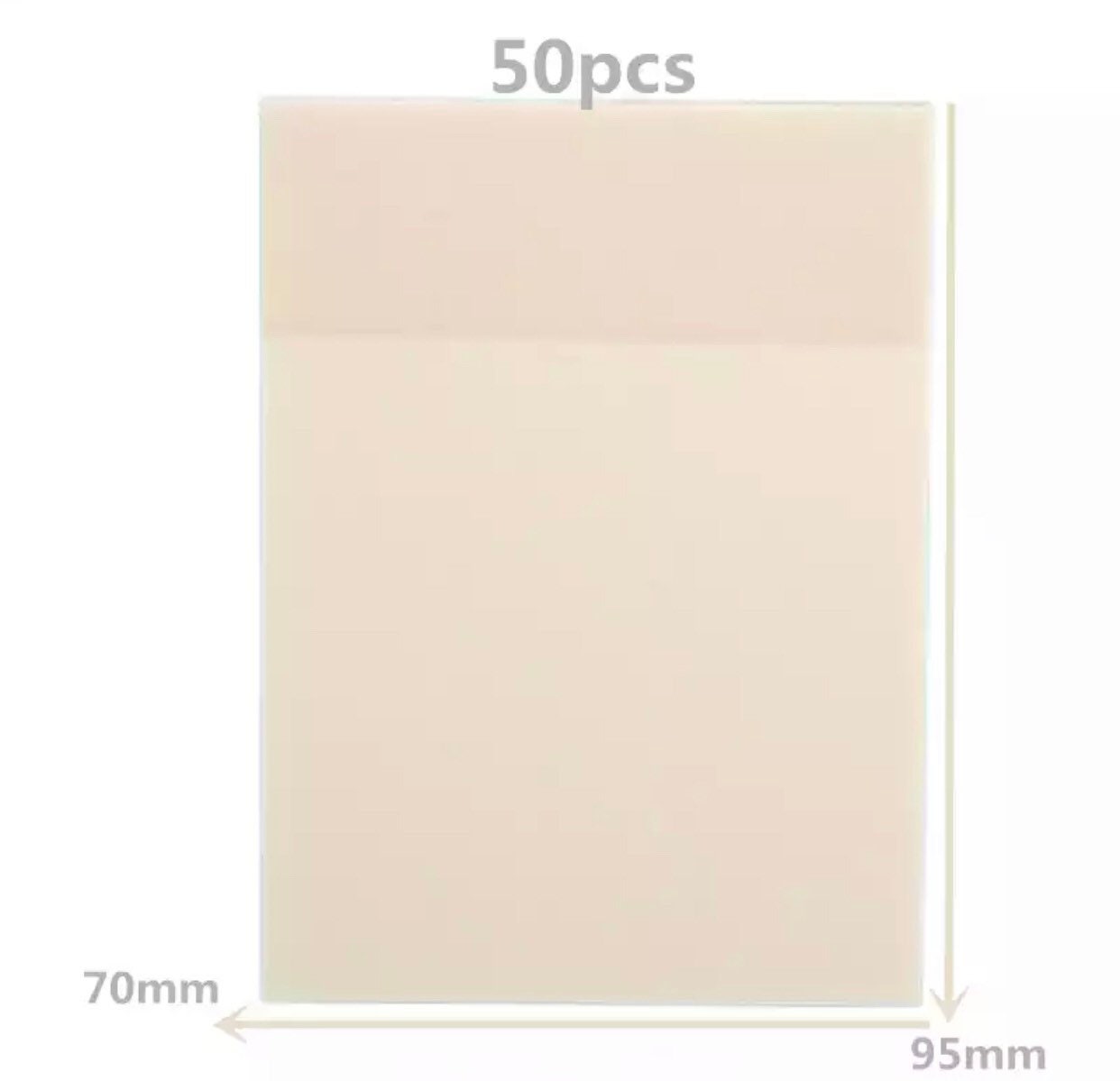 Transparent Sticky Notes 50 Sheets | Etsy