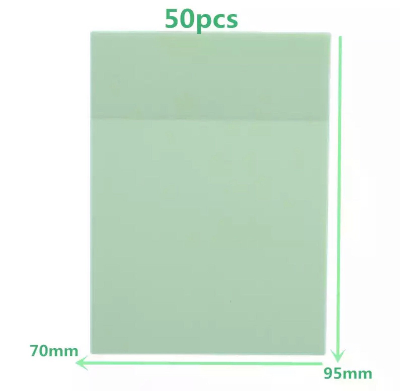 Transparent Sticky Notes 50 Sheets | Etsy