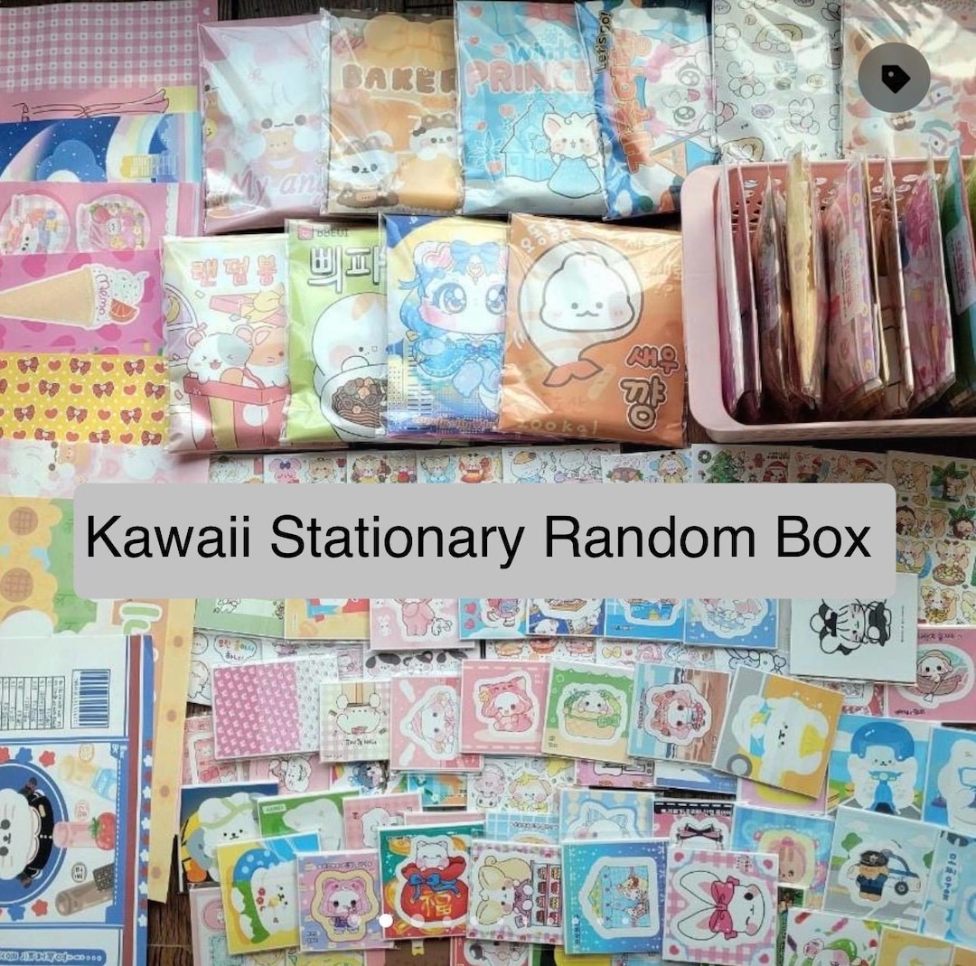 Kawaii Stationery Random Box - Etsy