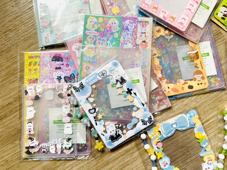 Decorated DIY Toploader Deco Kit | Stationary Stickers Polco - Etsy