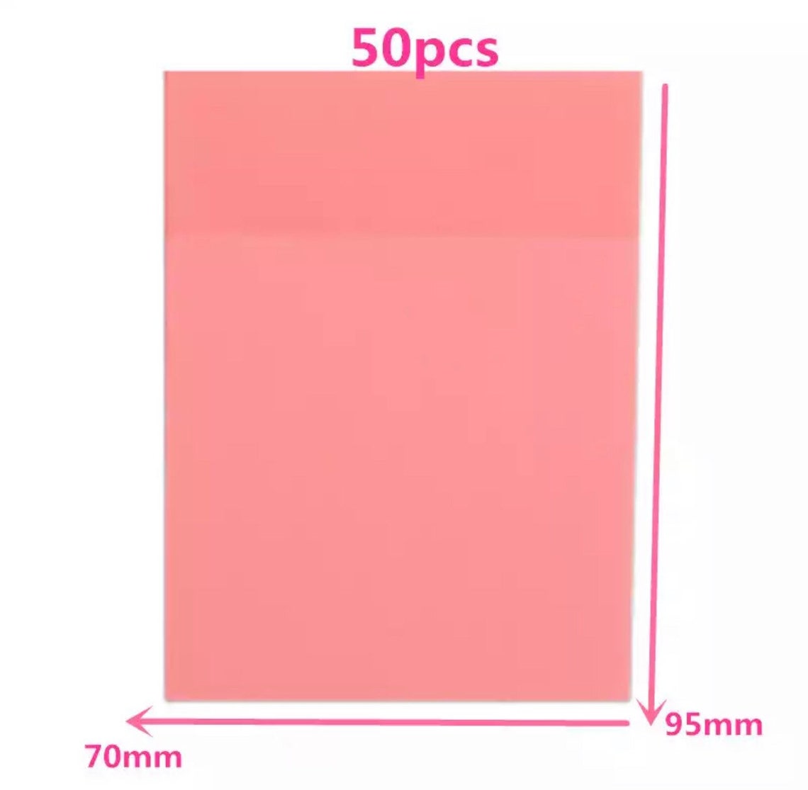 Transparent Sticky Notes 50 Sheets | Etsy