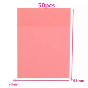 Transparent Sticky Notes 50 Sheets - Etsy