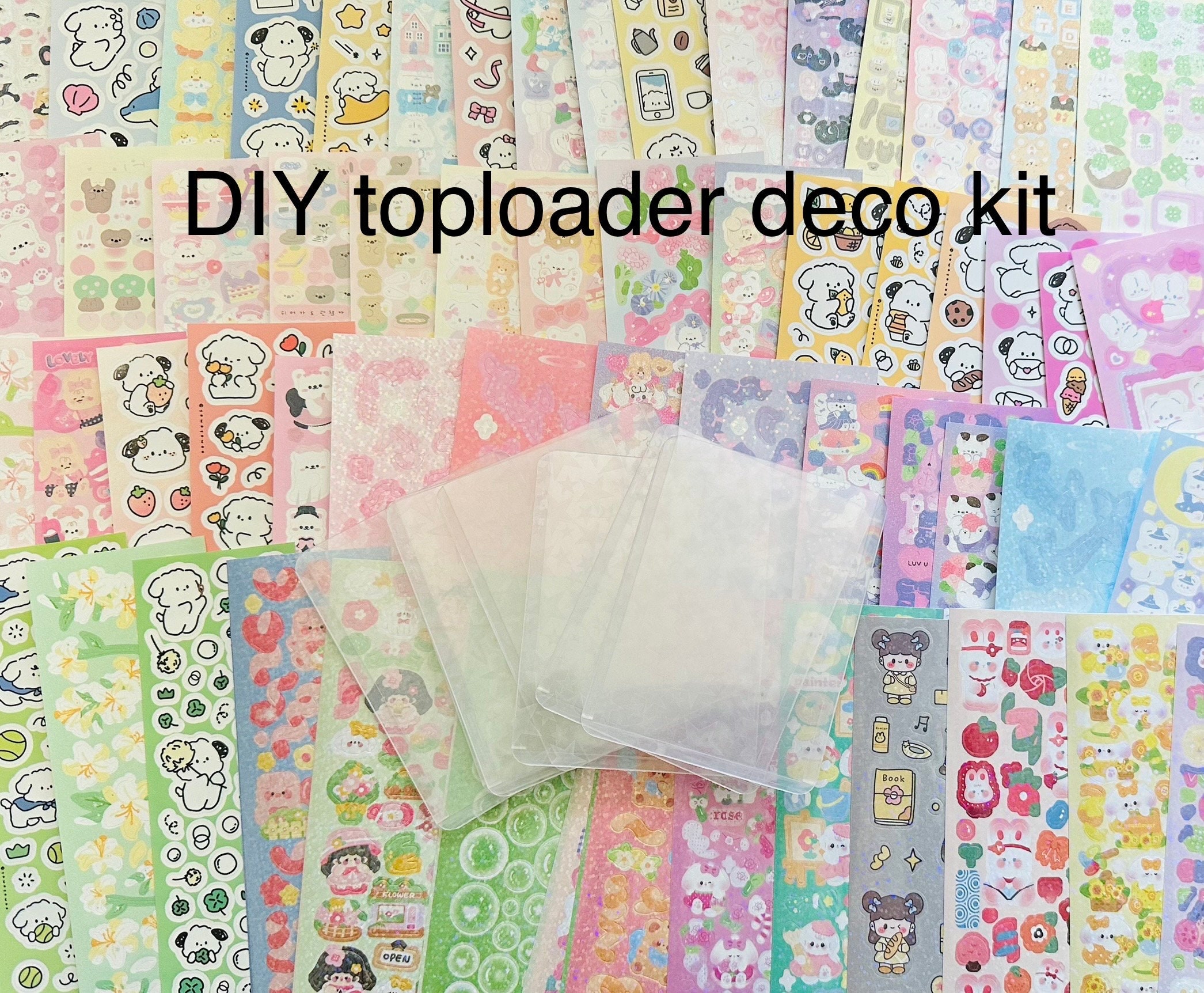 Decorated DIY Toploader Deco Kit | Stationary Stickers Polco - Etsy