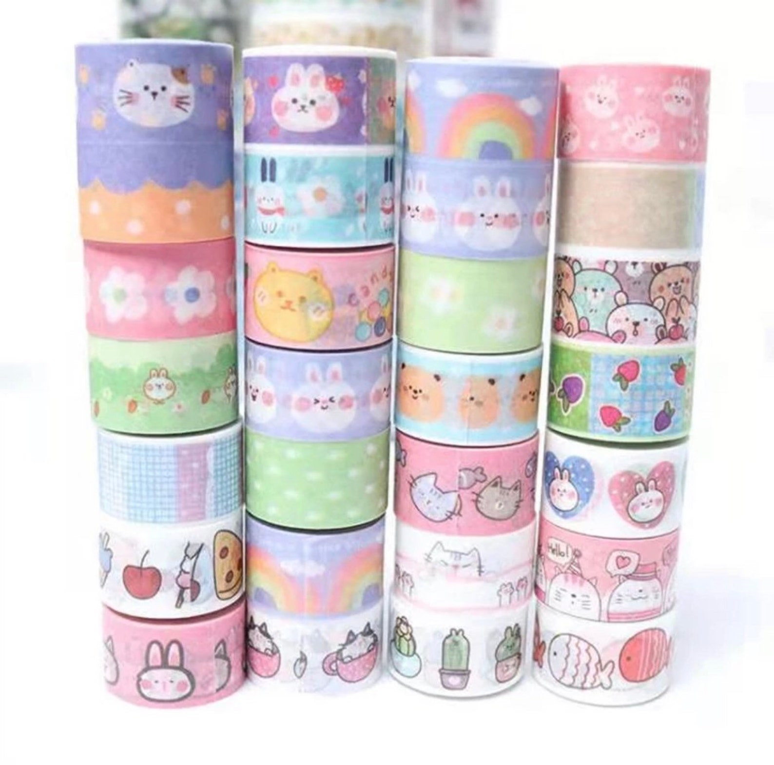 10 Pieces/lot Cute Cartoon Masking Tape Mini Washi Tape DIY - Etsy
