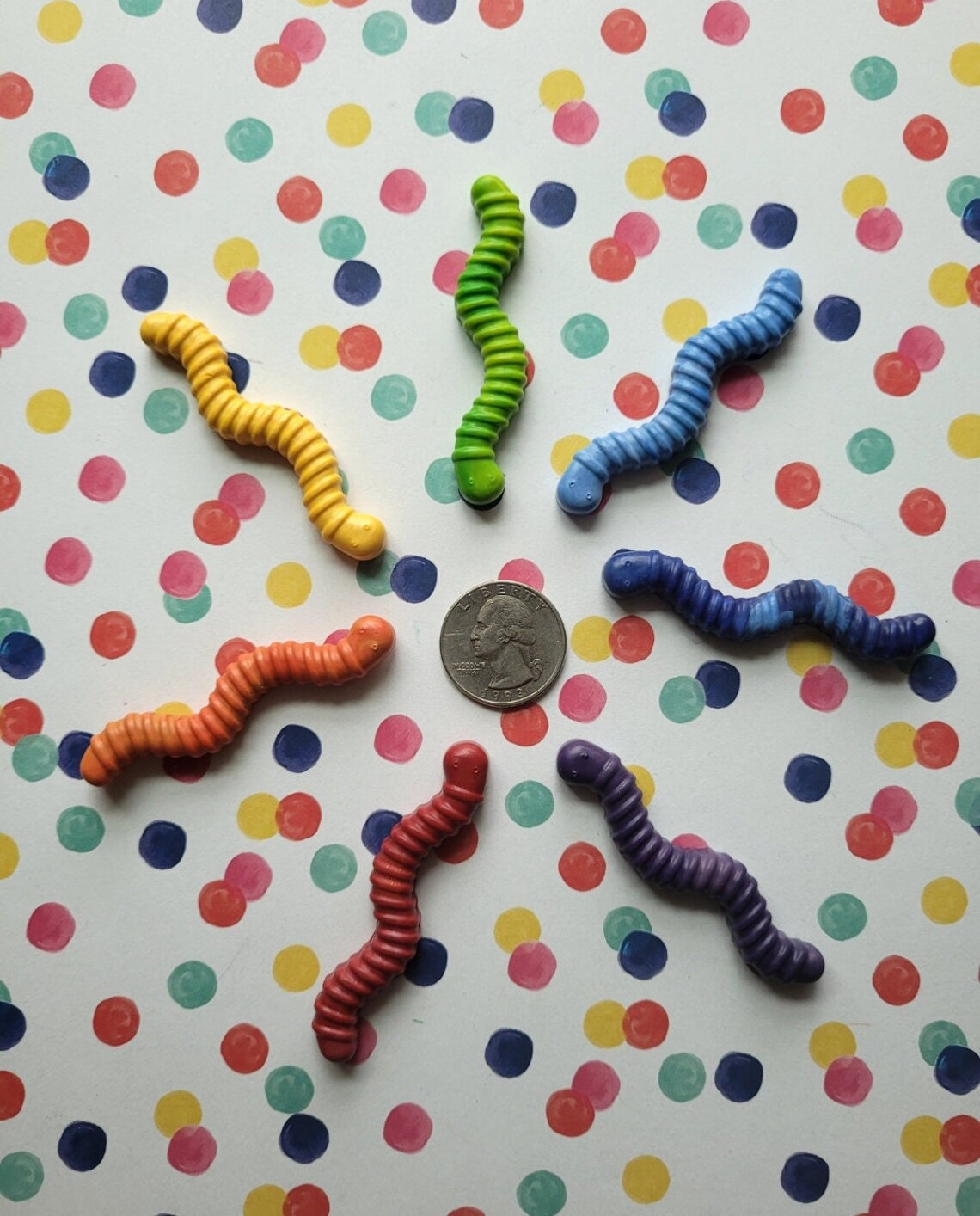 Colorful Worm Crayons - Etsy