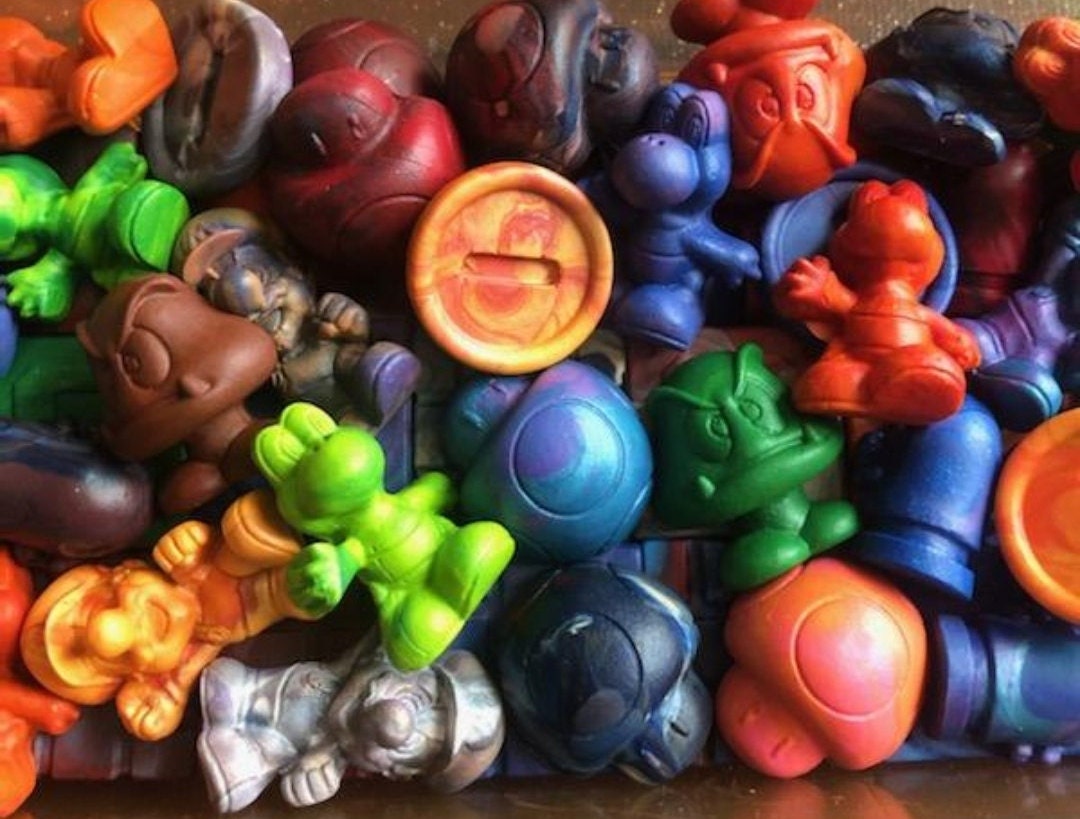 Mini Mario Crayon Set - Etsy