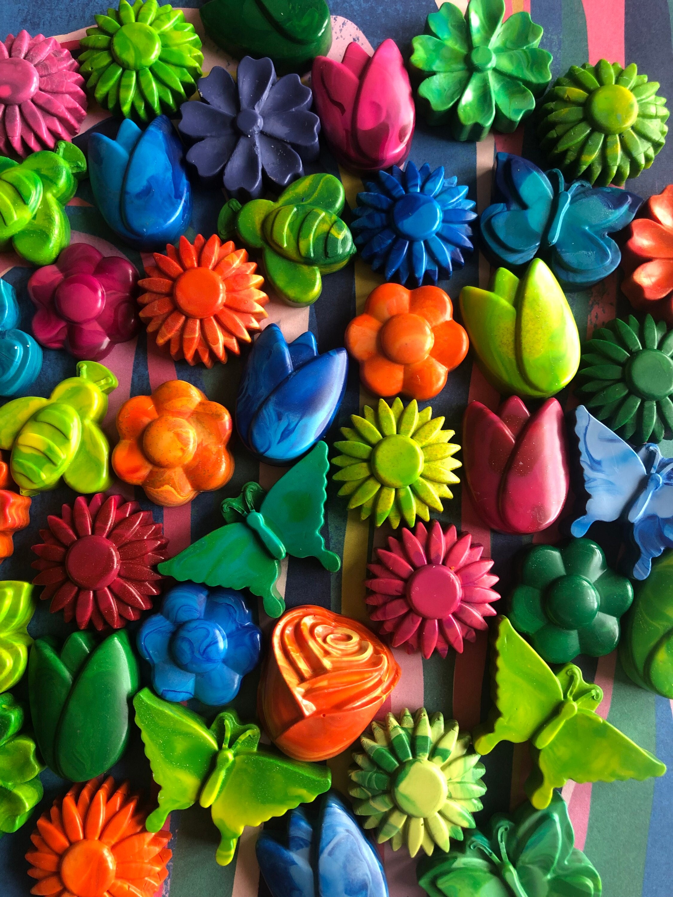 Colorful Spring Crayons - Etsy