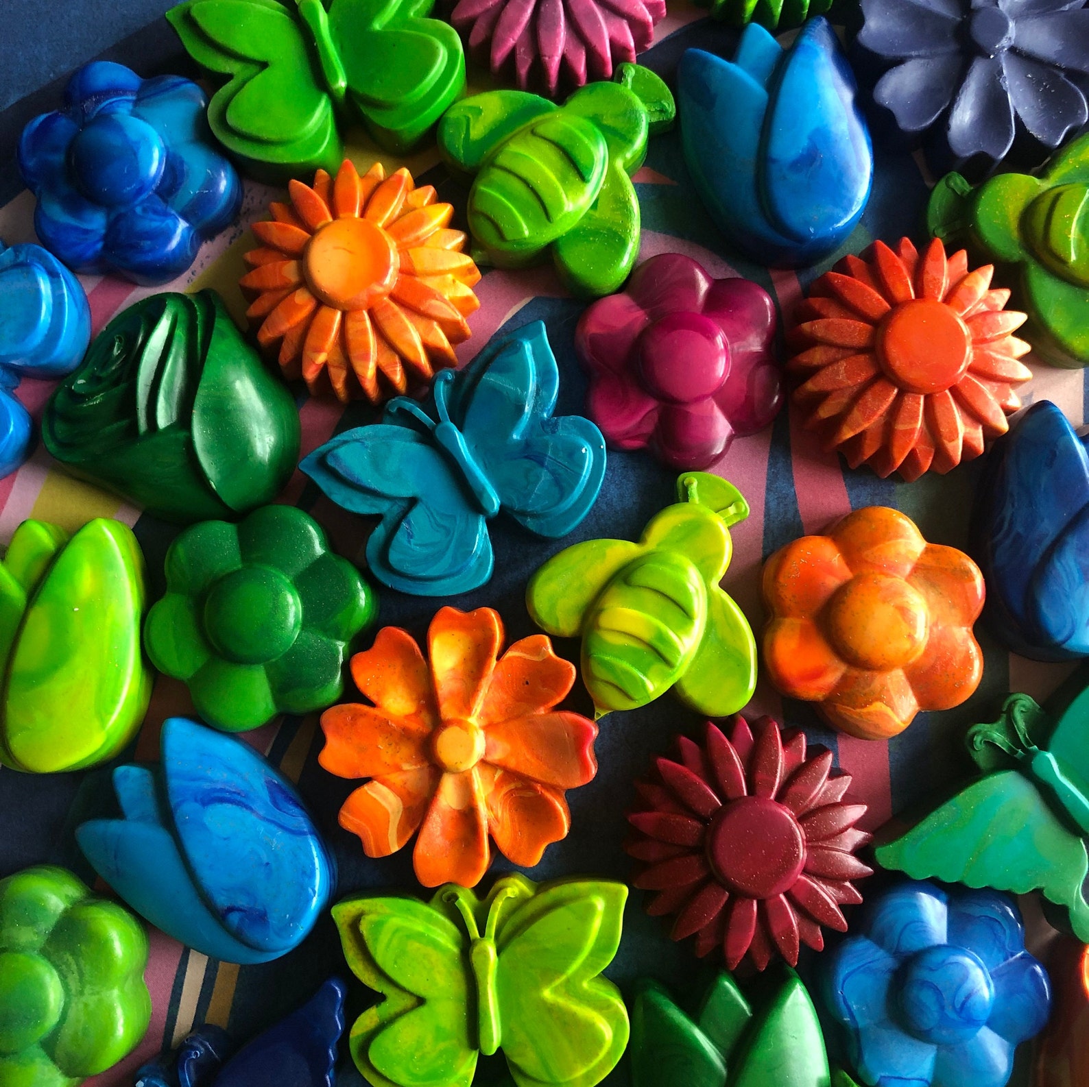 Colorful Spring Crayons - Etsy