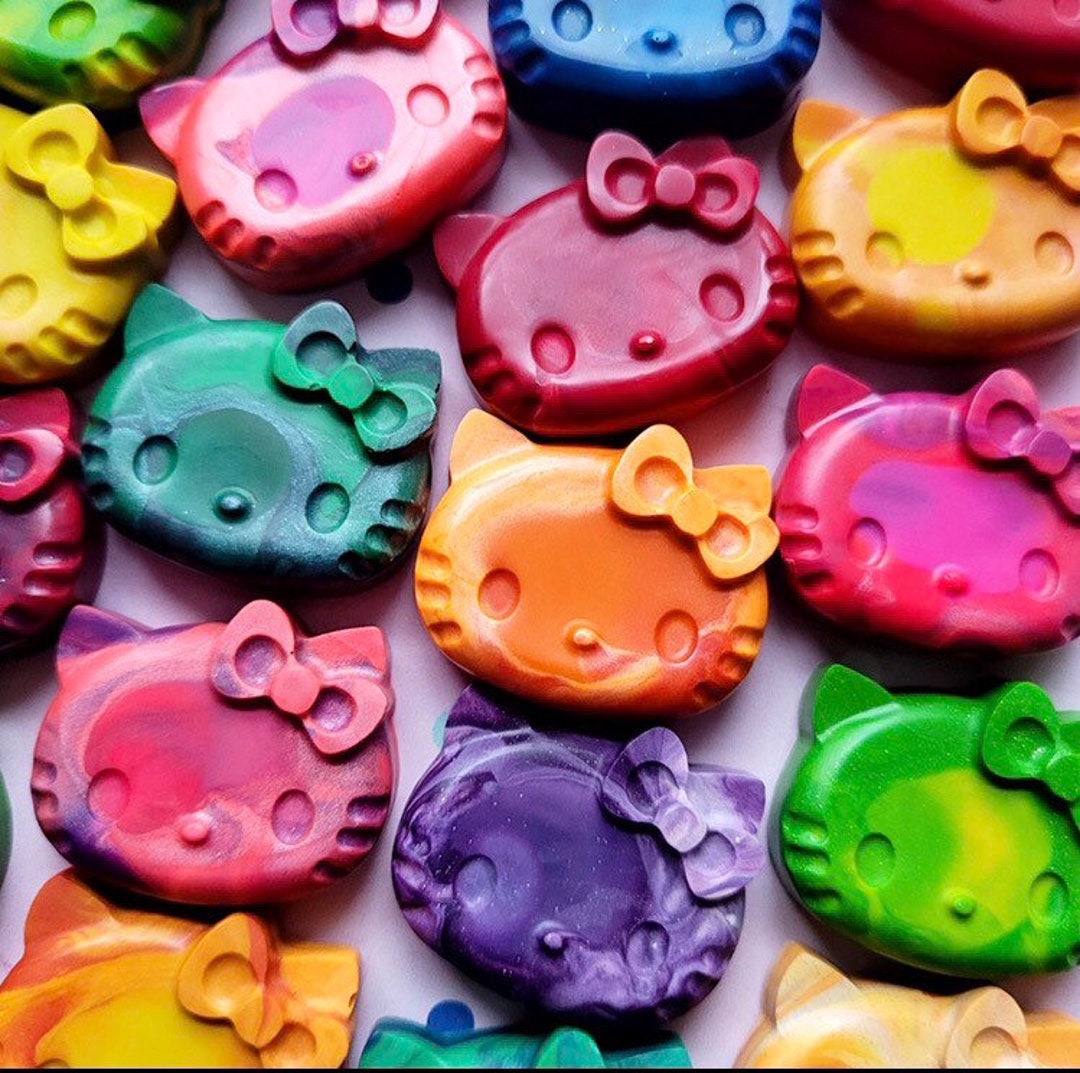 Kitty Crayons - Etsy
