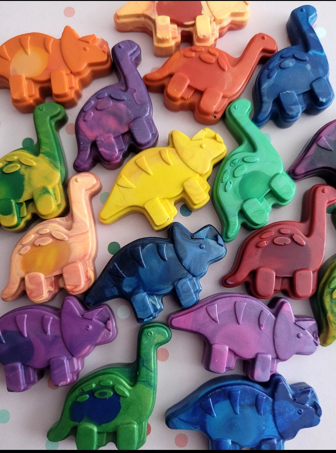 Colorful Dinosaur Crayons - Etsy