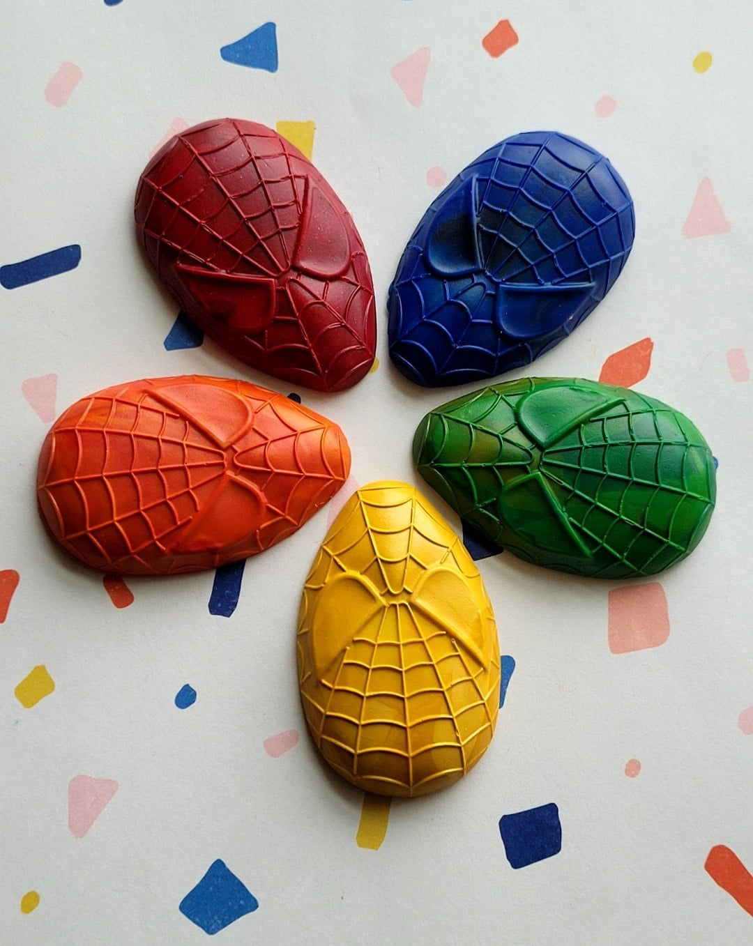 Spider-man Crayons - Etsy