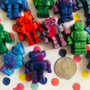 Colorful Robot Crayons - Etsy
