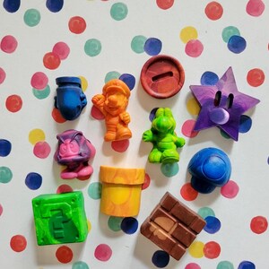 Mini Mario Crayon Set - Etsy
