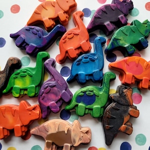 Colorful Dinosaur Crayons - Etsy