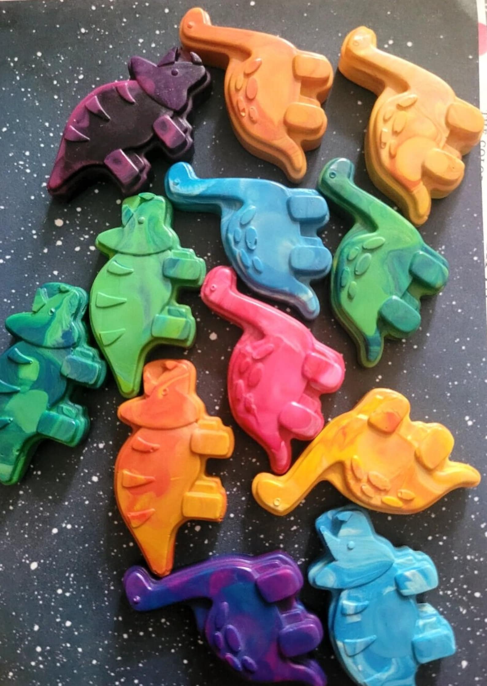 Colorful Dinosaur Crayons - Etsy