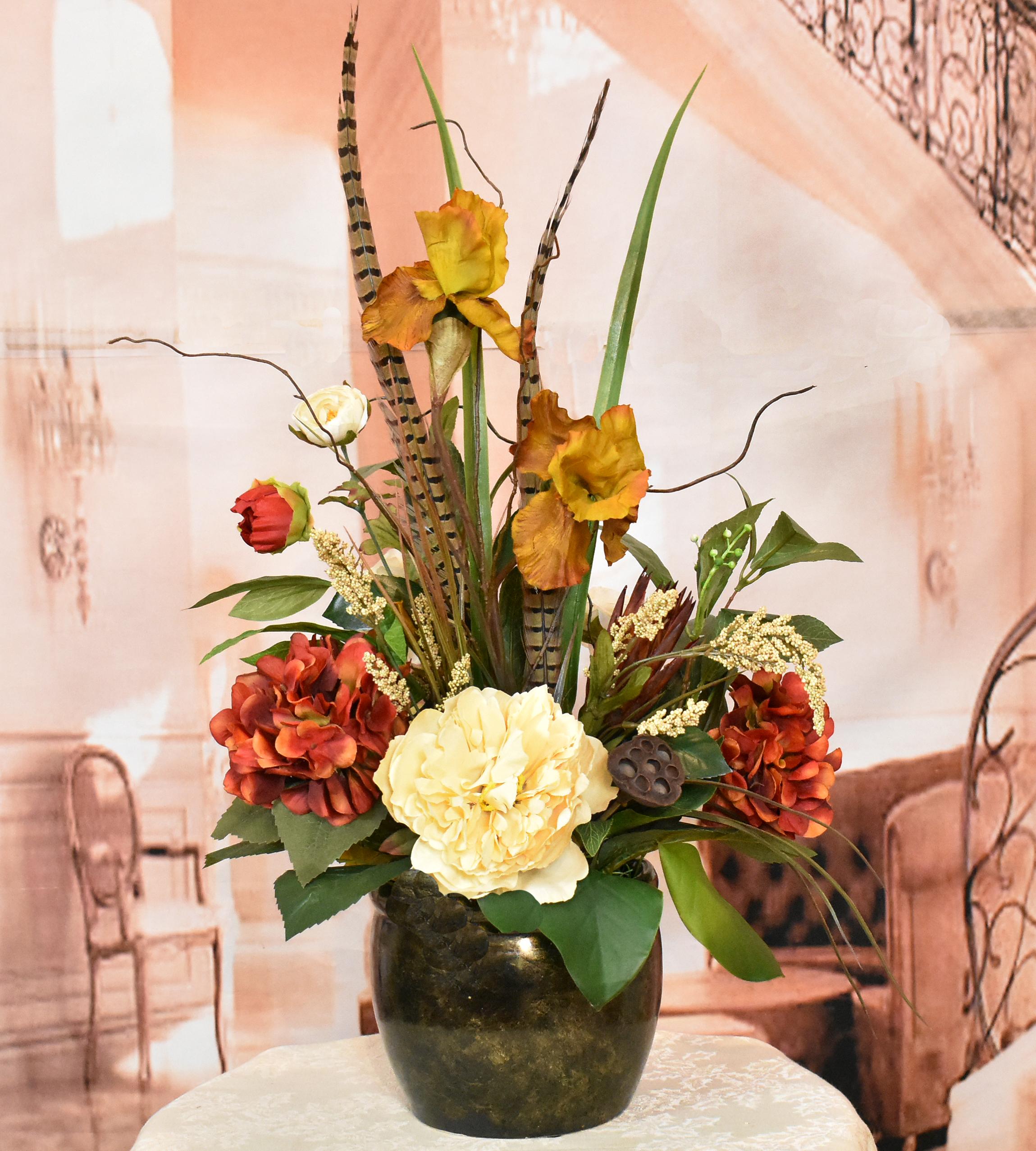 Fall silk flower arrangements store