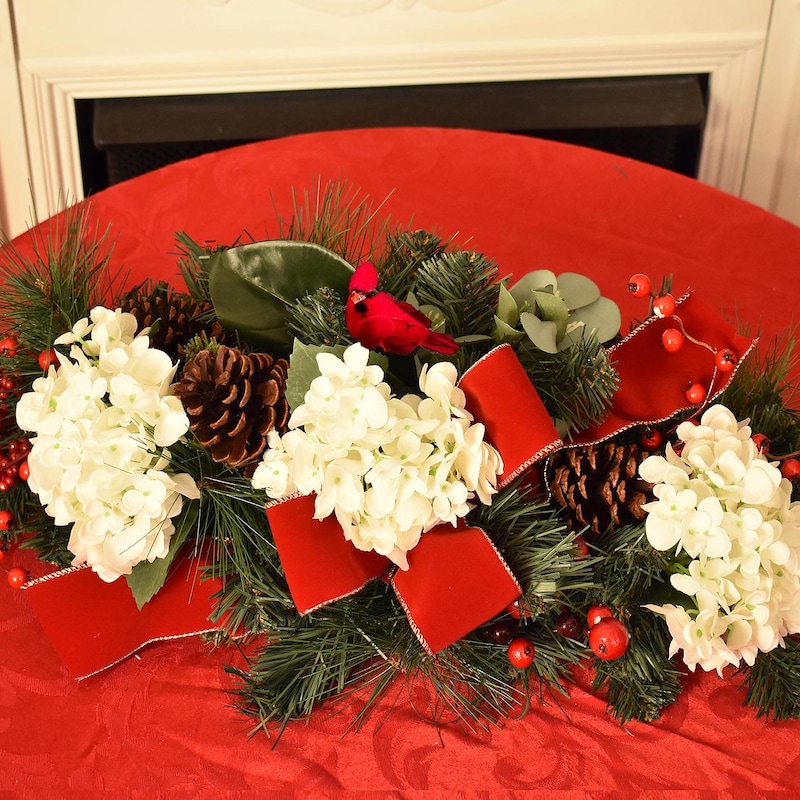 Christmas Table Arrangement - Etsy