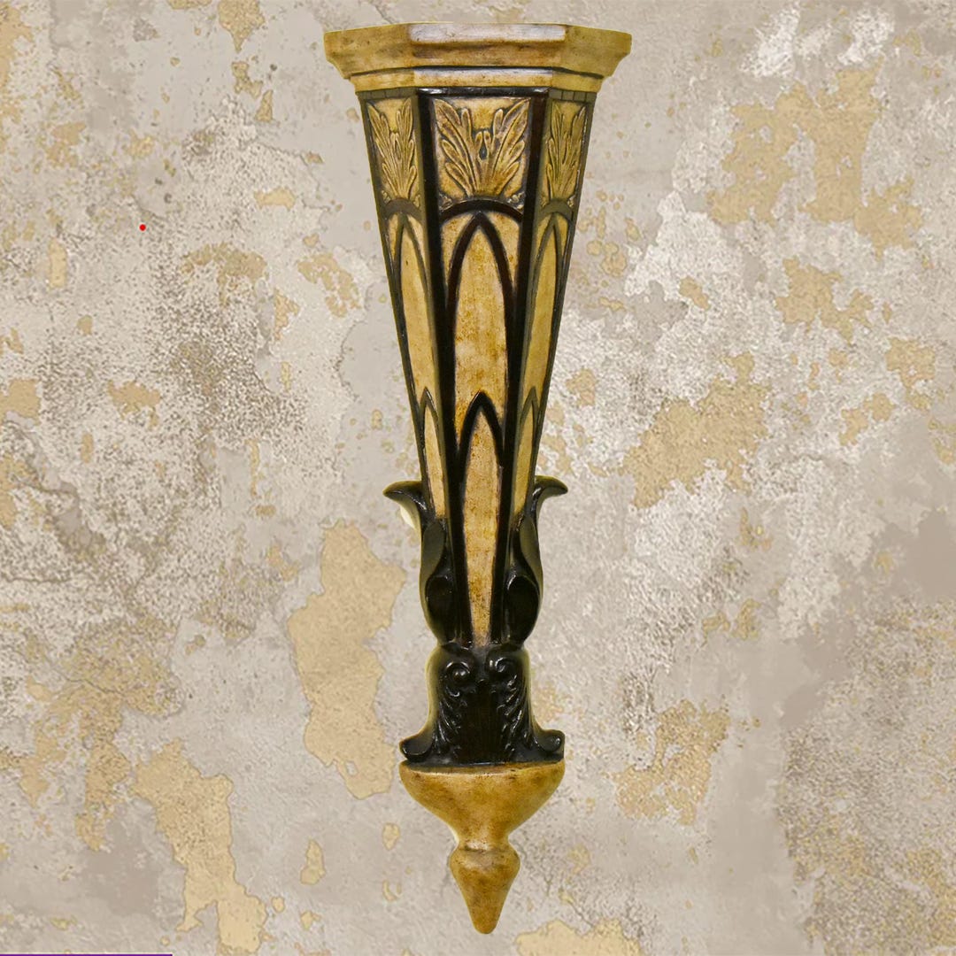 Designer Resin Wall Vase: Grecian Sconce Decoration - Etsy