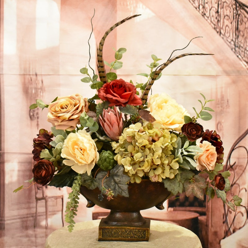 Green Silk Roses - Etsy