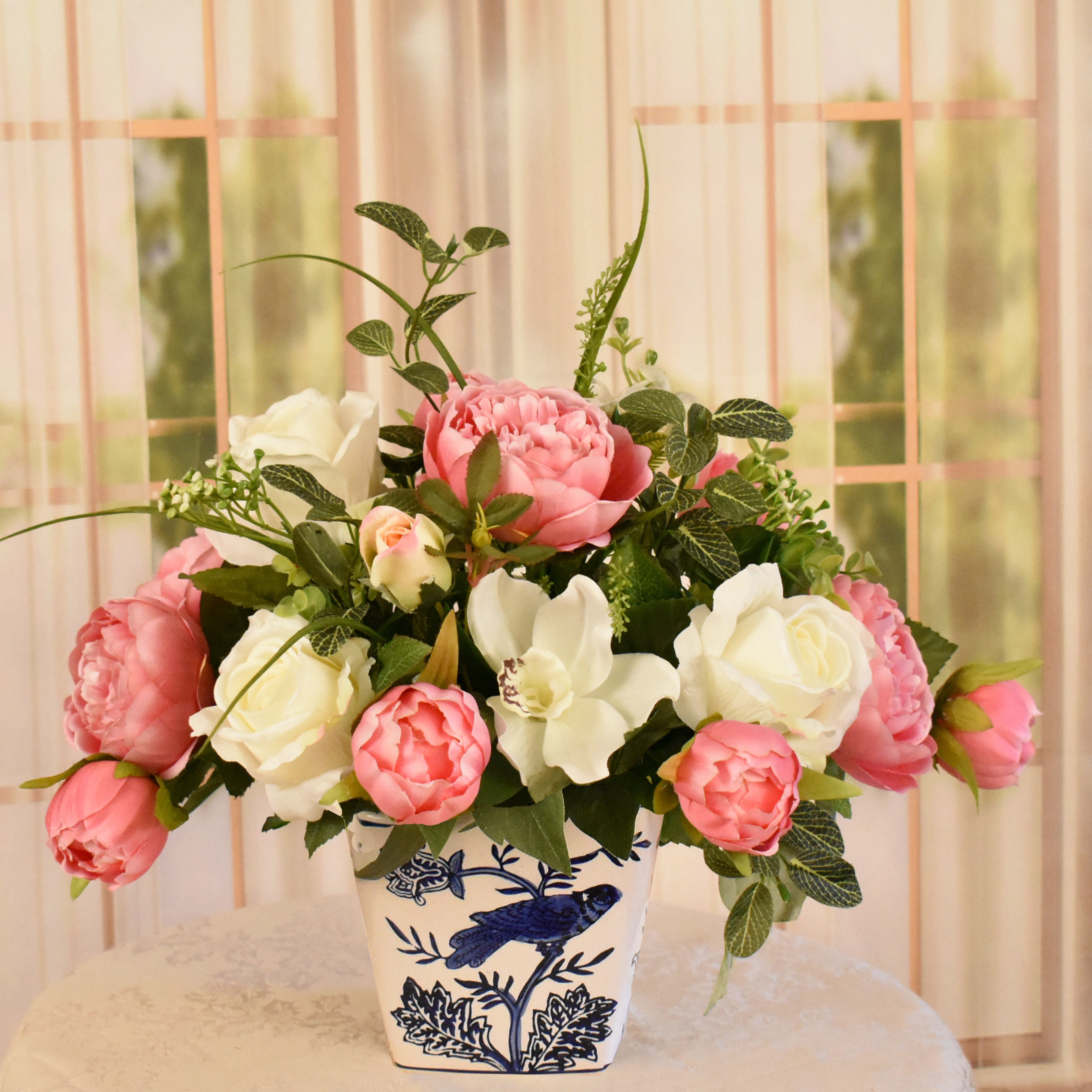Silk Floral Arrangements For Dining Room Table