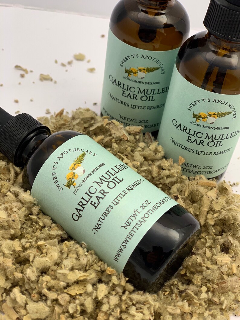 Mullein Garlic Ear Oil Ear Infection Ear Aches 100 Etsy