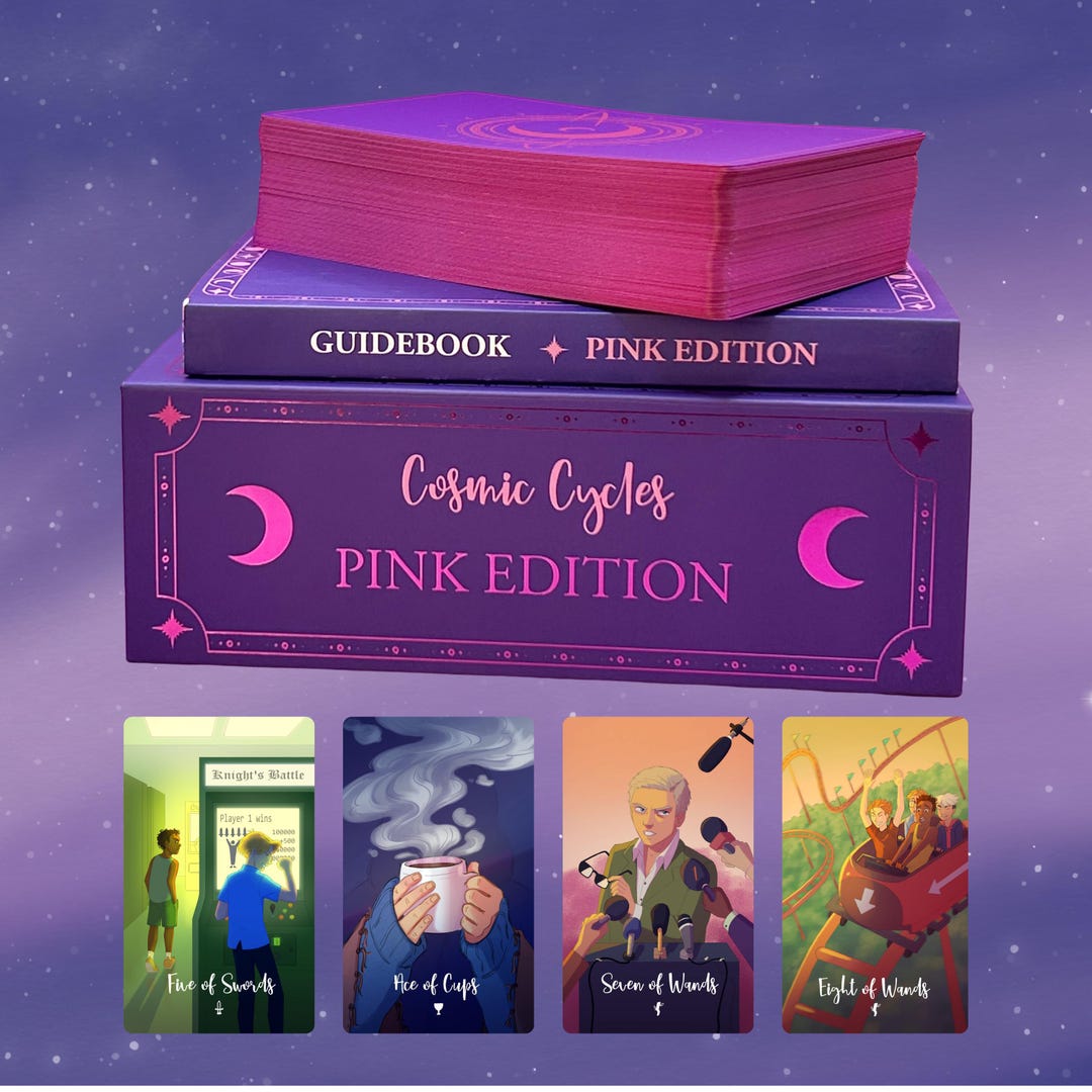 Basic Pack Pink Edition: Cosmic Cycles Tarot - Etsy
