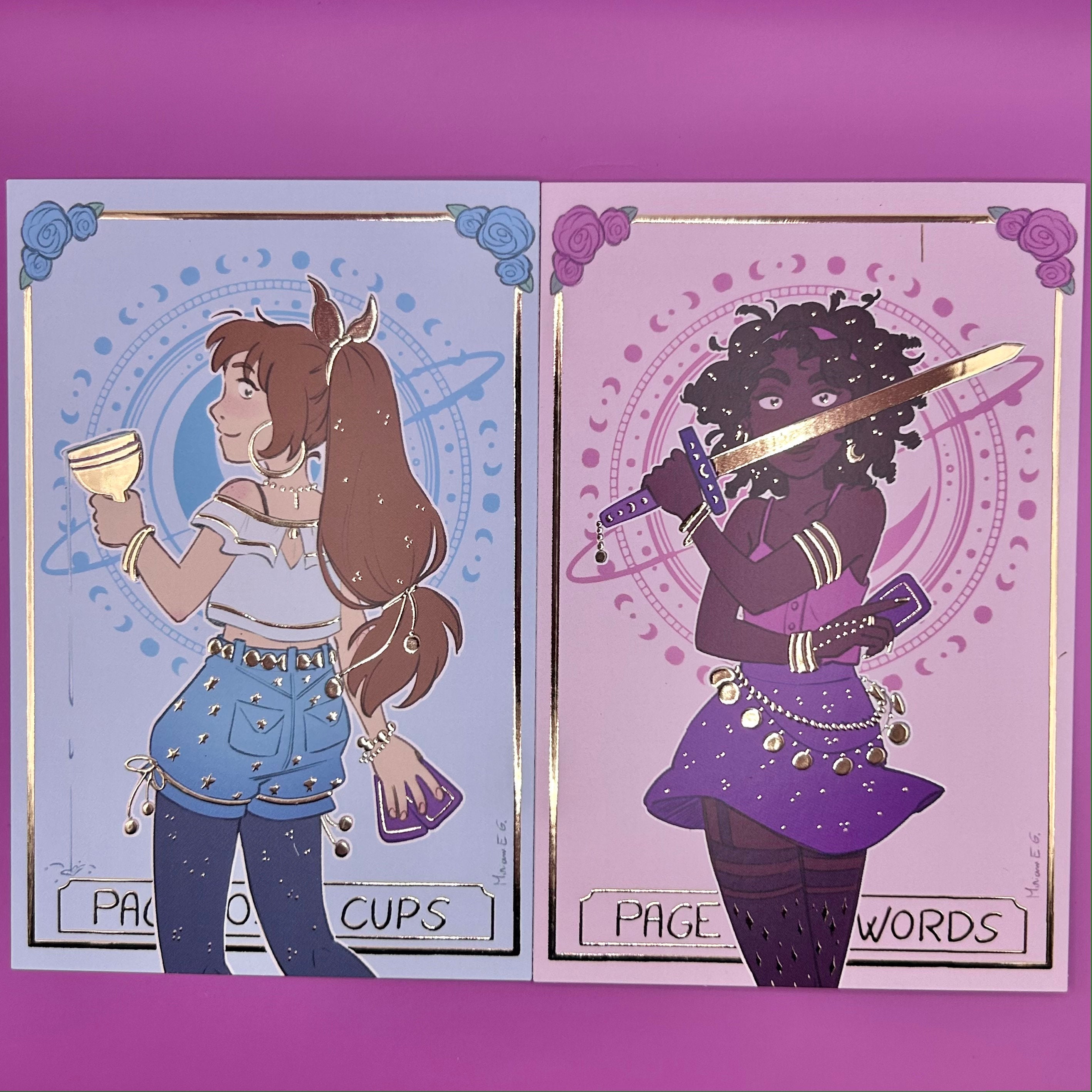 Basic Pack Pink Edition: Cosmic Cycles Tarot - Etsy