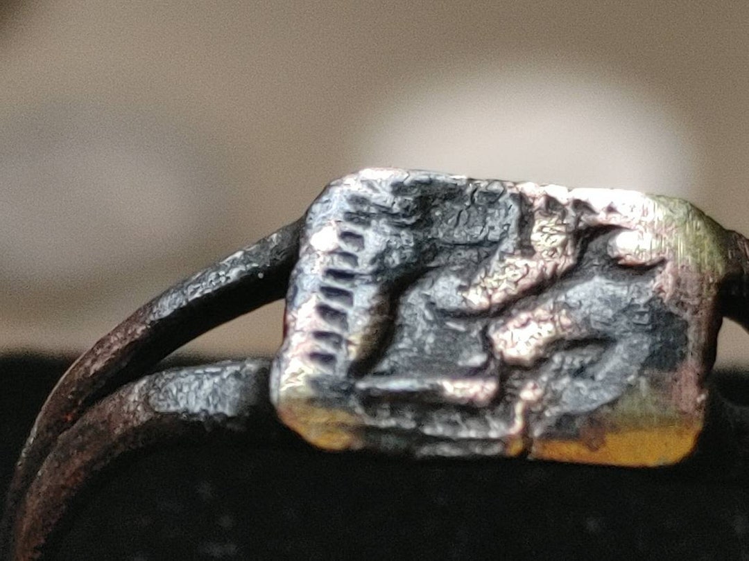 Genuine Size 9 Bronze Viking Relic Ring 1.7 G Weight, Rare Original ...