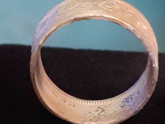India Victorian Sterling Silver Rupee Coin Ring Genui… - Gem