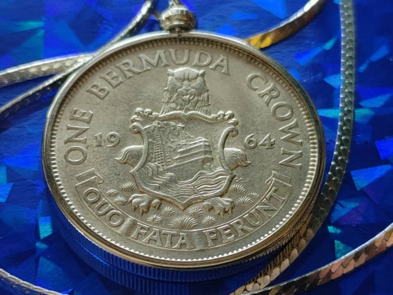 Original 1964 Bermuda Queen Elizabeth II Silver Dolla… - Gem
