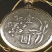 Taiwanese Formosa Coin of Plum Blossom & Orchid Flower Coin Pendant on ...