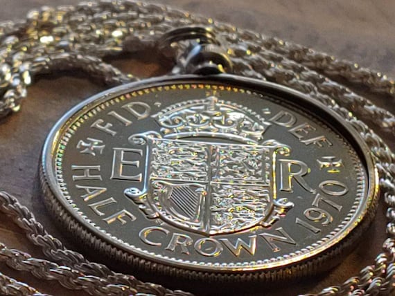 Rare & Handsome 1970 English Half Crown Proof pendan… - Gem