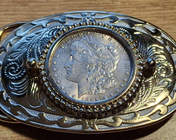 Antique 1896 USA Morgan 900 Silver Dollar and Gold Plated Surgical ...