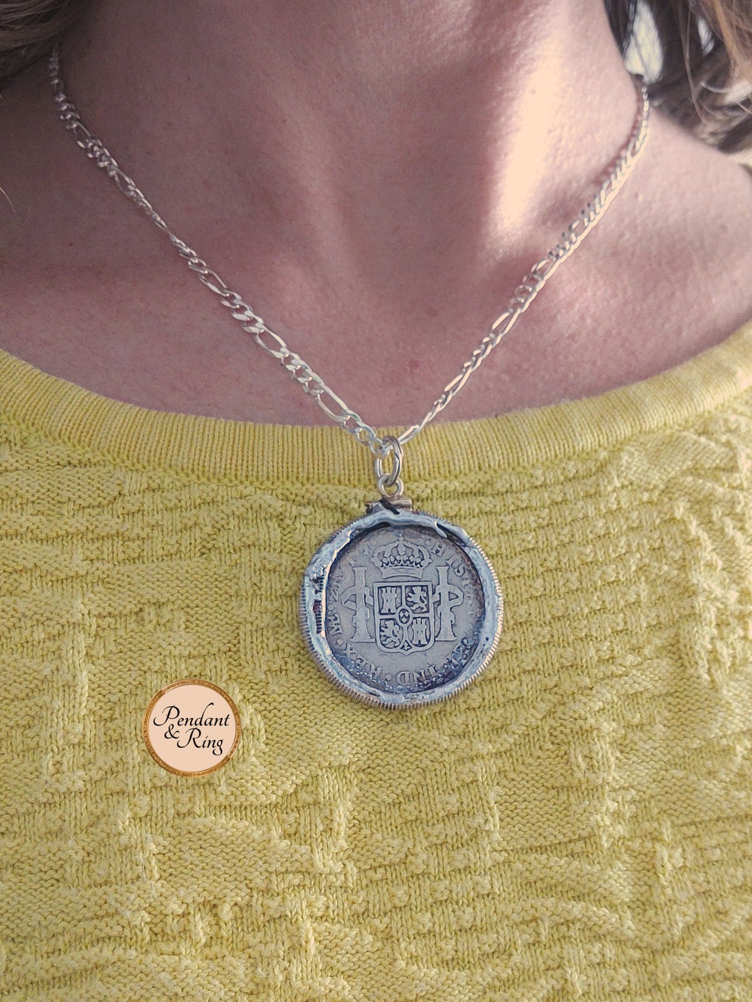 1795 Treasure Coast Silver Jewelry Peruvian Coin Pendant Spanish ...