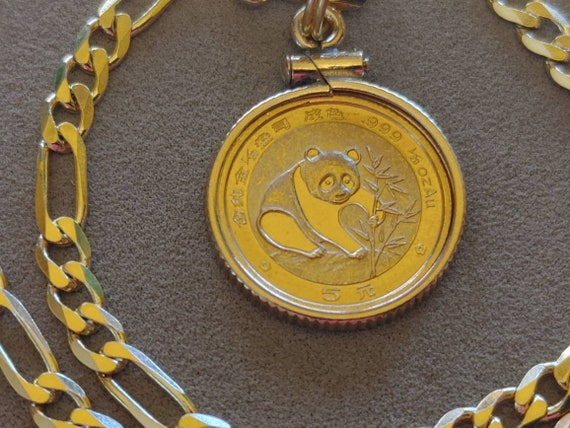 Genuine rare Proof 1988 China Panda & Pagoda 1/20th o… - Gem