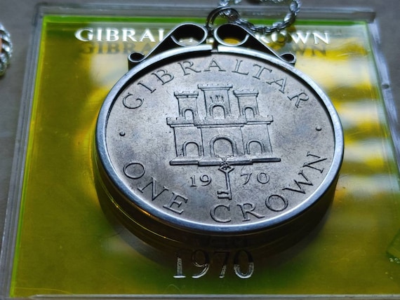 Queen Elizabeth II 1970 Gibraltar Crown stone castle … - Gem