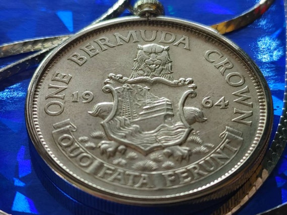Original 1964 Bermuda Queen Elizabeth II Silver Dolla… - Gem