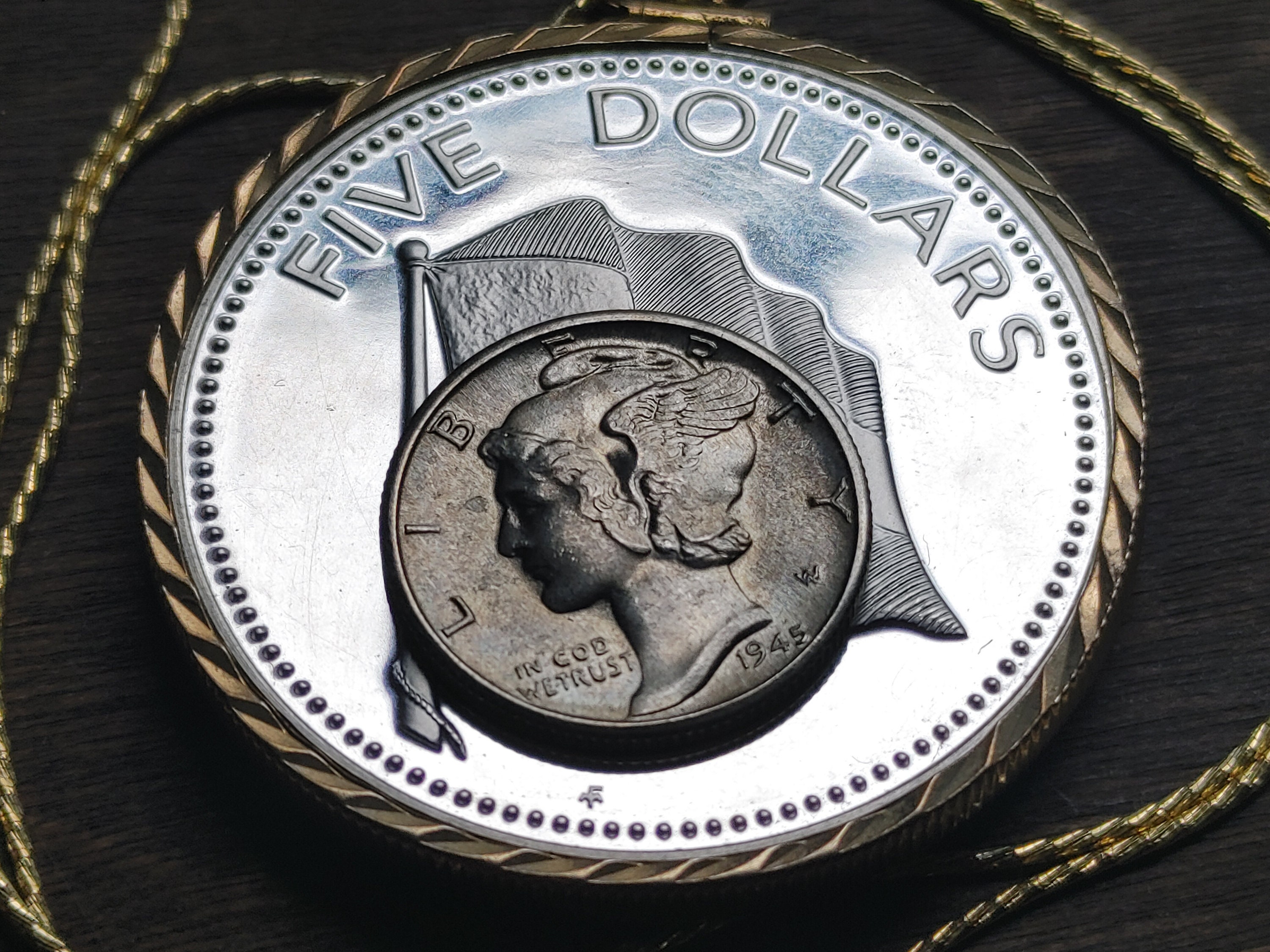 1981 Bahamas Silver Piedfort Flag Independent Bahamas Large Coin ...
