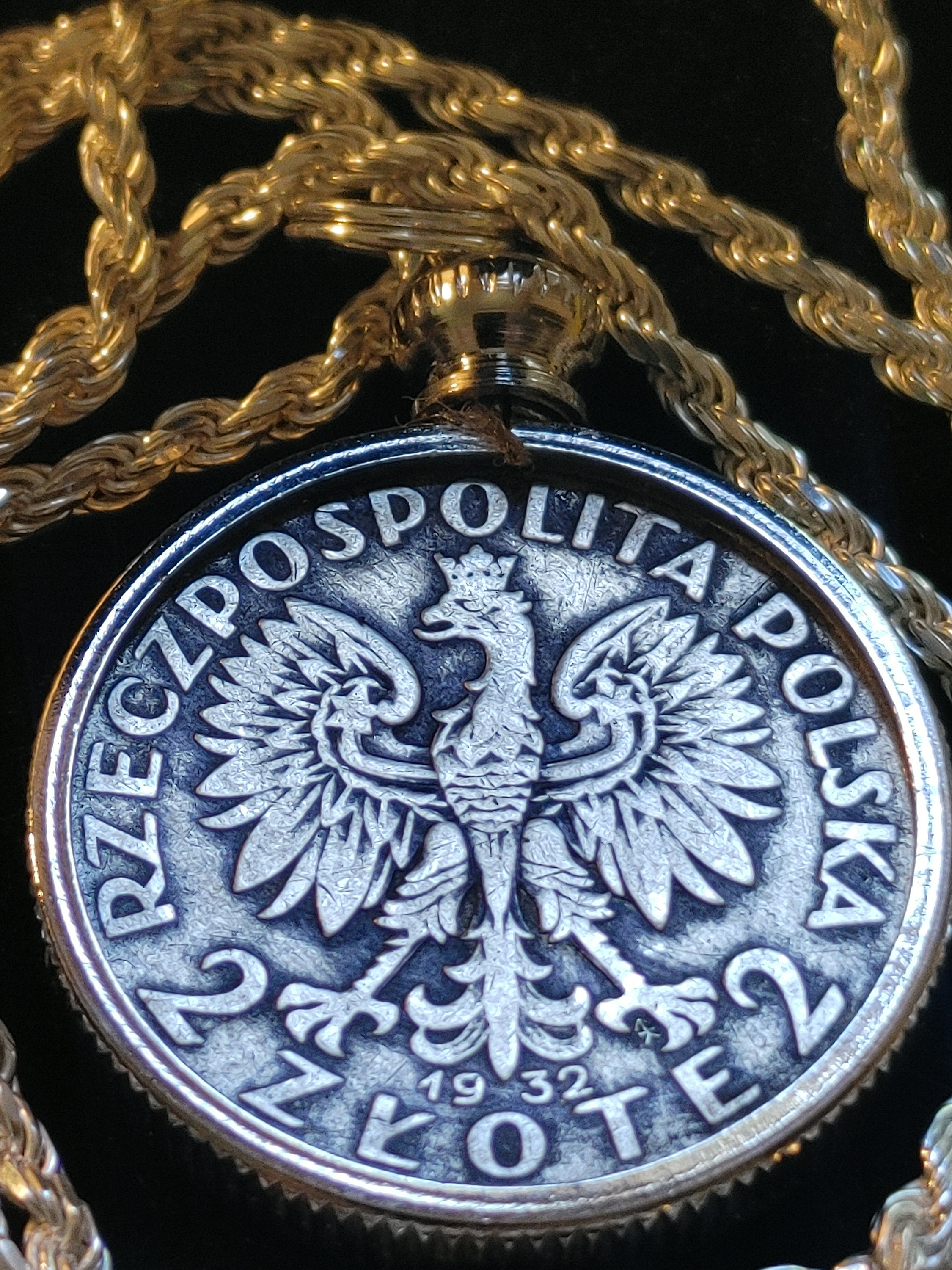 1932 Poland Prewar Scarce Silver Zlote Art Deco Radiant Maiden and ...