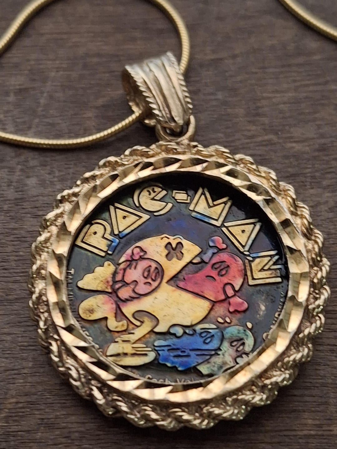 1982 Pac Man Videogame Expo Worlds Fair Knoxville Arcade Token Gold ...