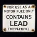 Vintage 1935-1955 Leaded Gasoline Sign - Etsy