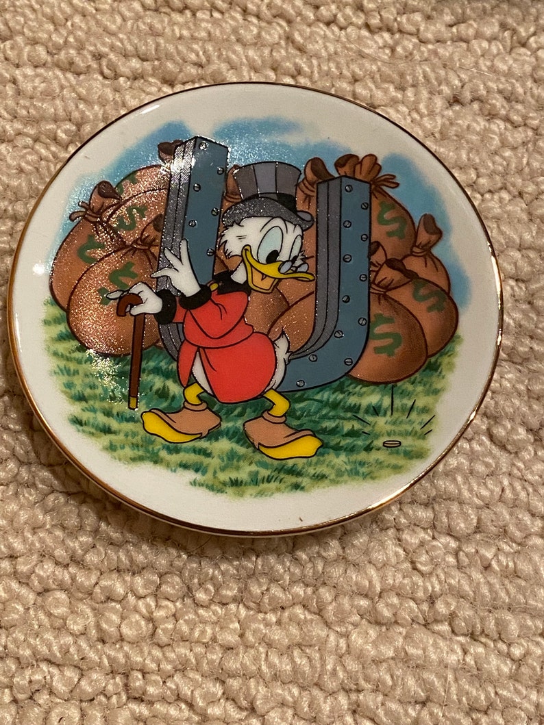 Original 1980s Collectible "disney's Alphabet" Miniature Plates/saucers ...